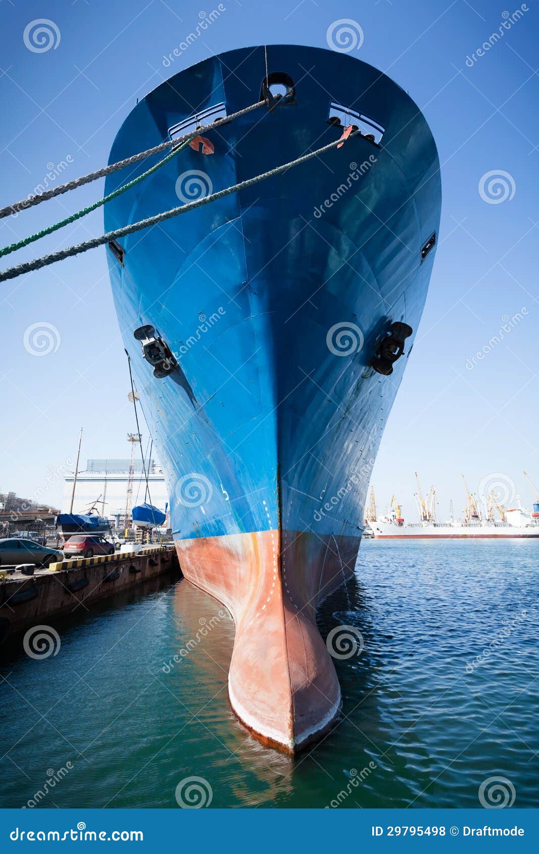 Bulbous bow stock photo. Image of metal, tonnage, front - 29795498