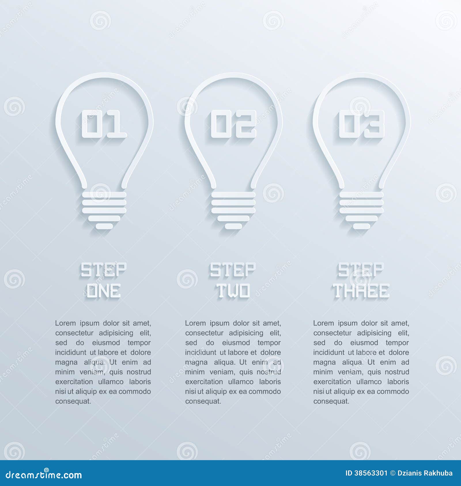 Bulbs Infographic Cartoon Vector | CartoonDealer.com #38563301