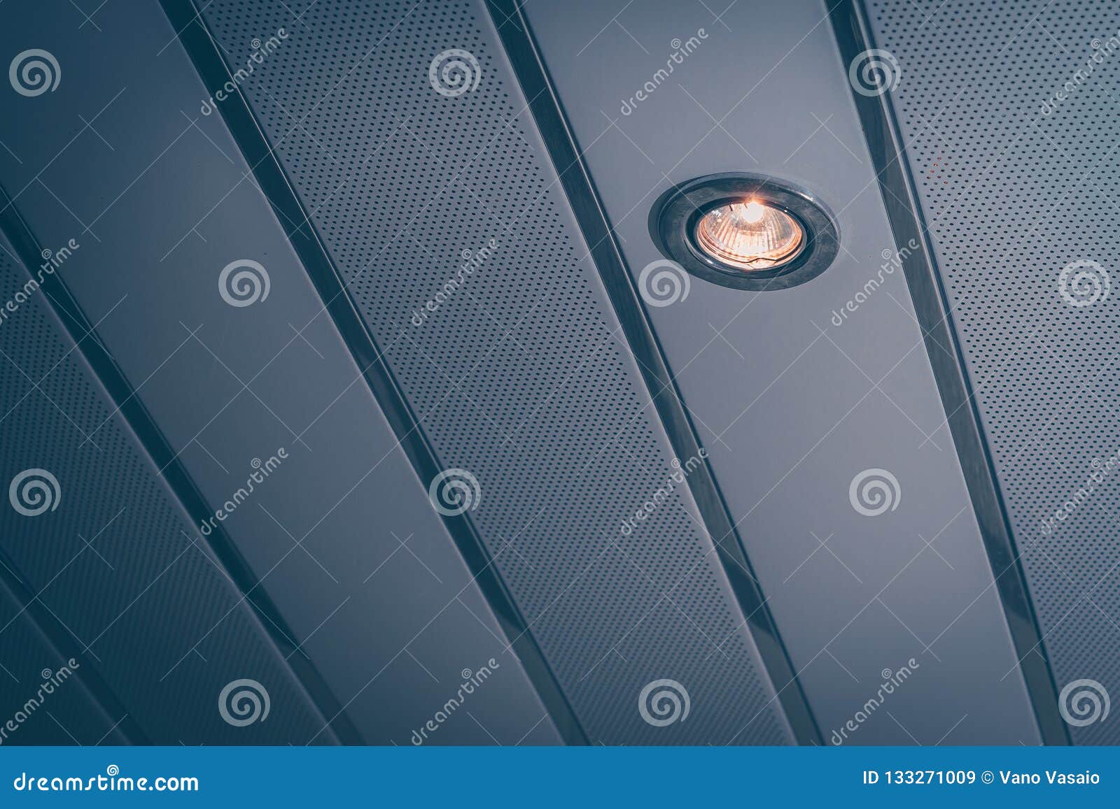 Bulbs Spots Embedded in the Ceiling Stock Image - Image of closeup ...