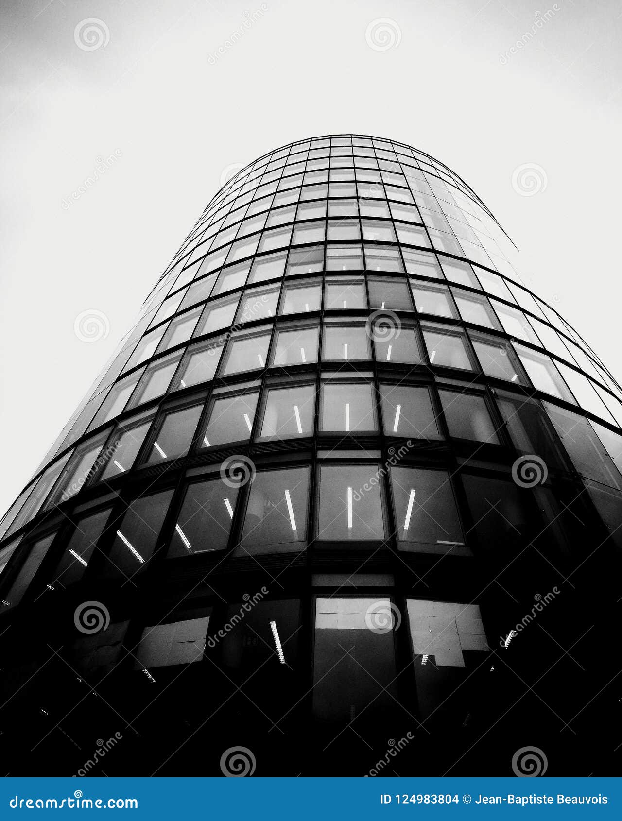 Bulding stock photo. Image of metal, blackandwhite, shadow - 124983804