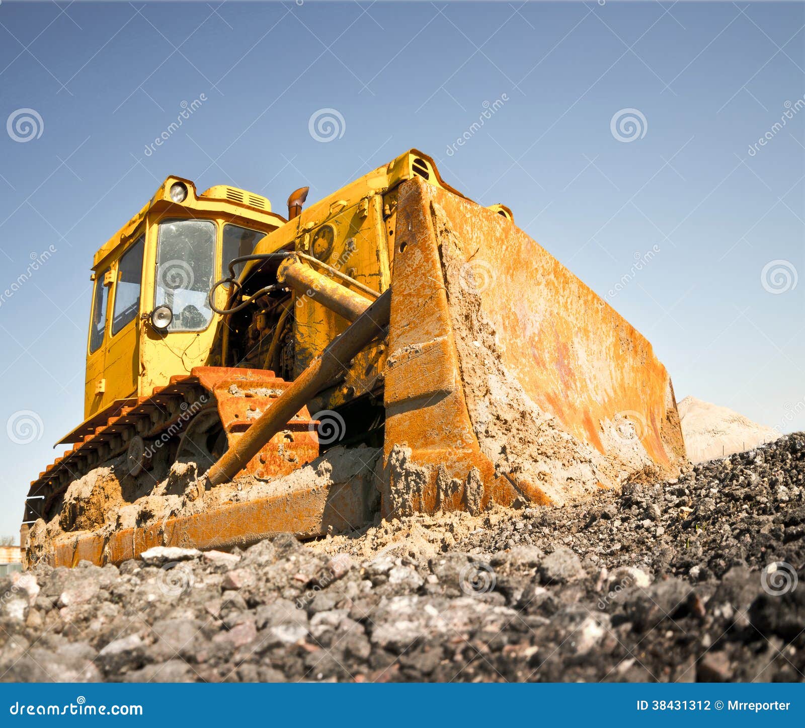 Buldozer stock photo. Image of land, industry, bottom - 38431312