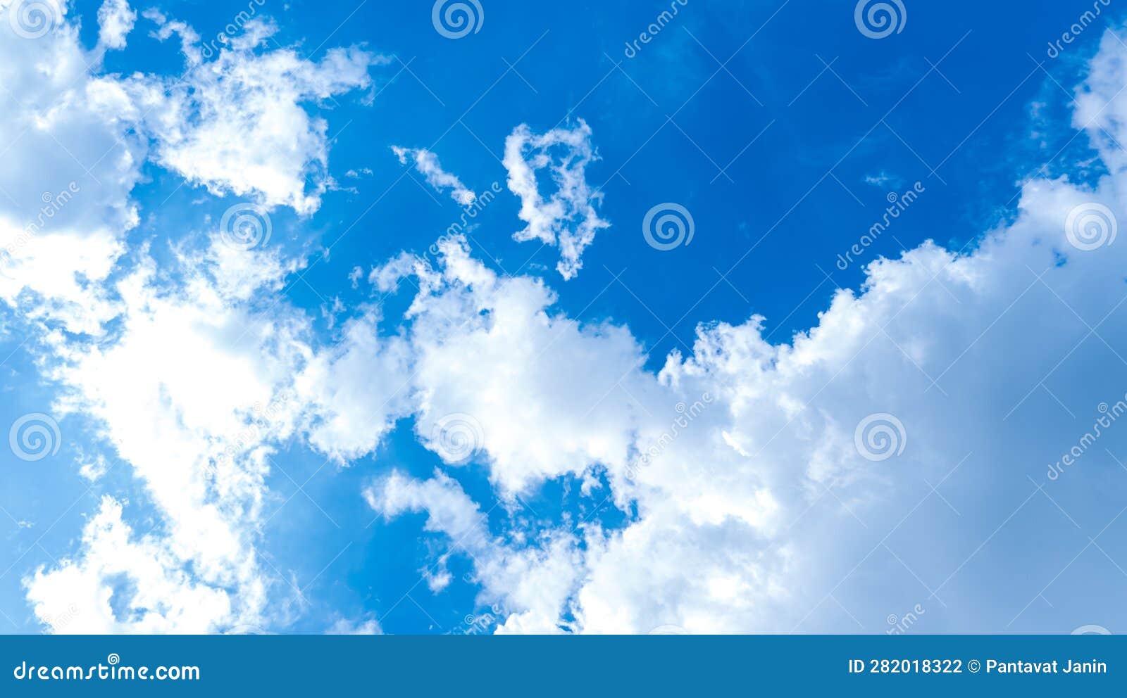 The bule sky and clouds stock photo. Image of cumulus - 282018322