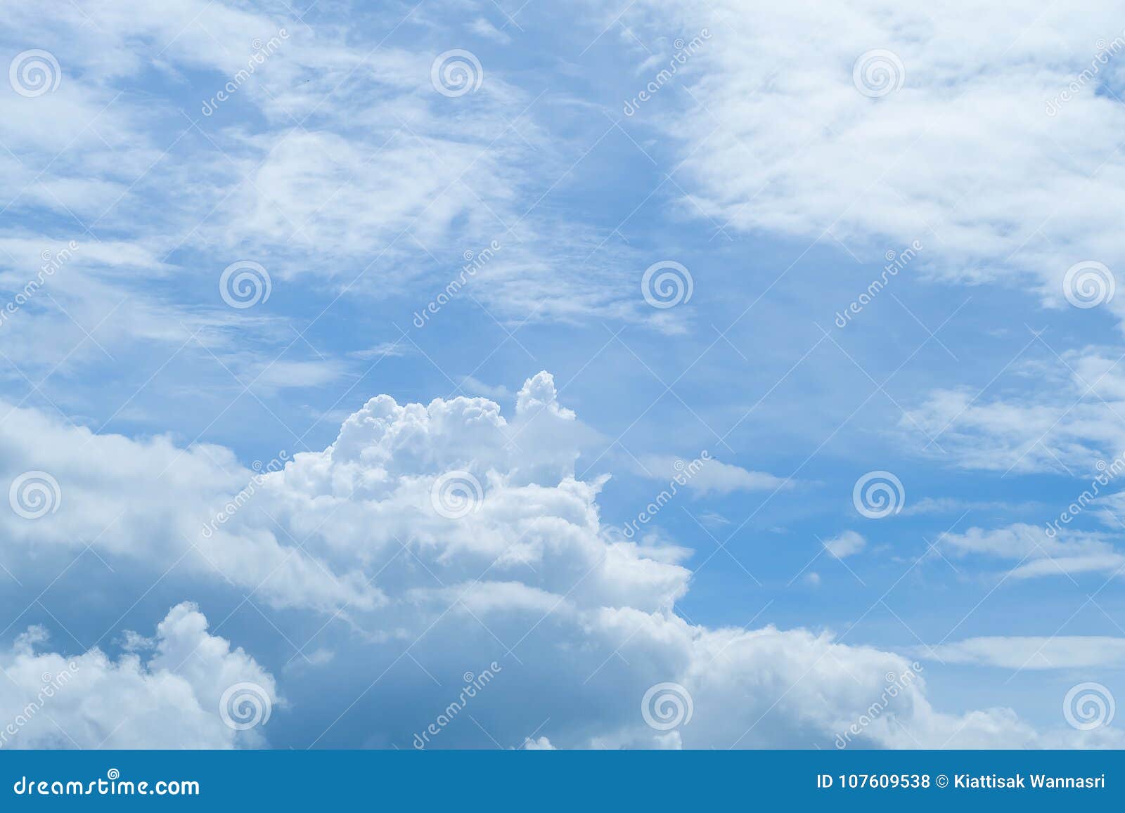 Bule sky and white cloud stock photo. Image of blue - 107609538