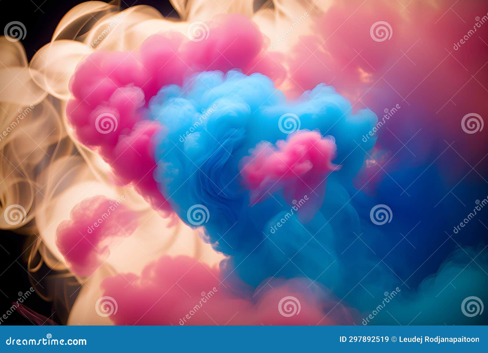 Bule Smoke, Cream Color Background.ai Generated Stock Image ...