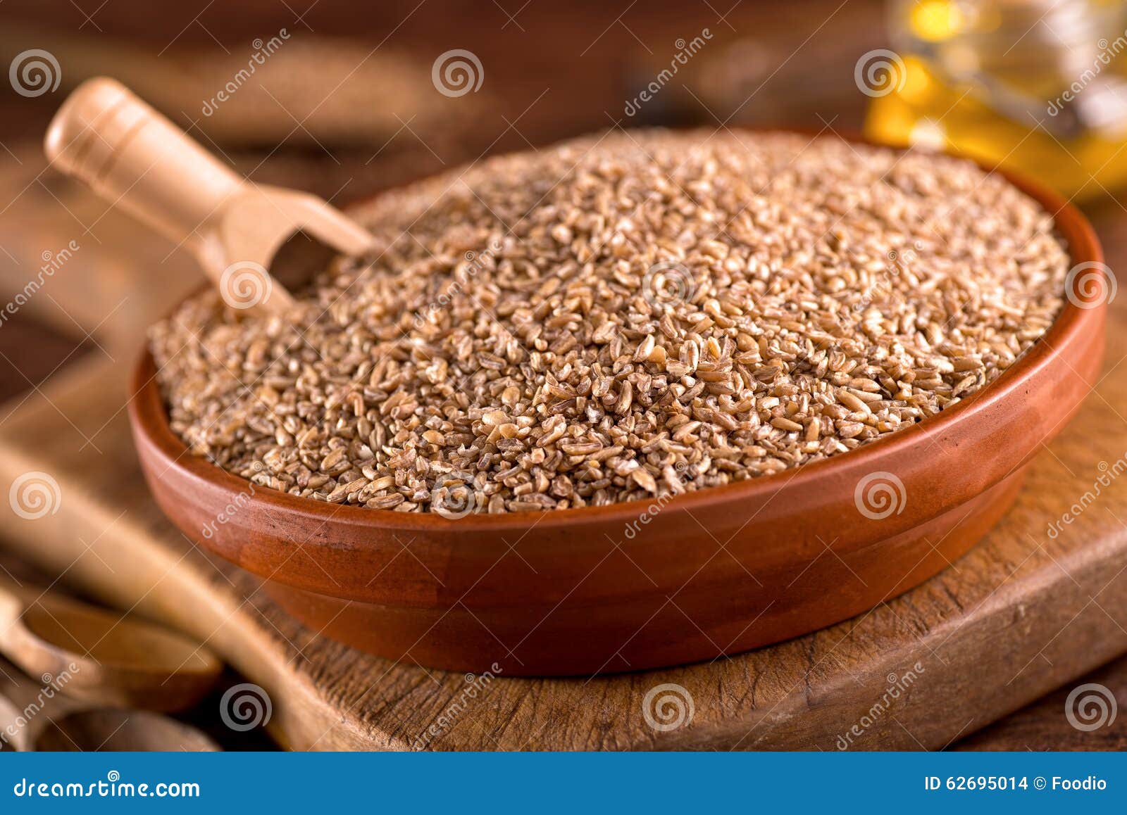 Bulgar Wheat stock photo. Image of bulghur, vegan, uncooked - 62695014