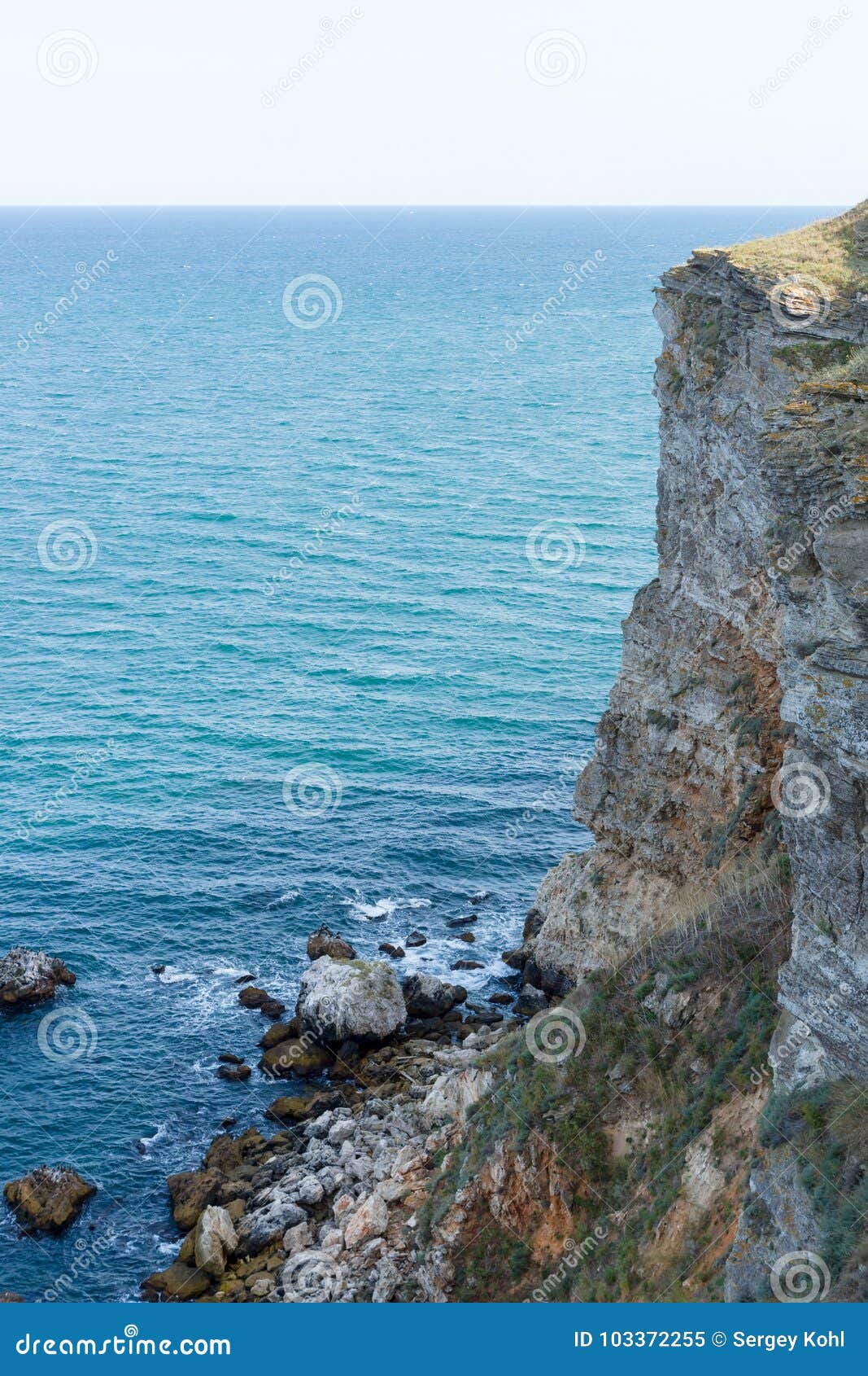 Bulgaria Cabo Kaliakra, El Mar Negro Imagen de archivo - Imagen de roca ...