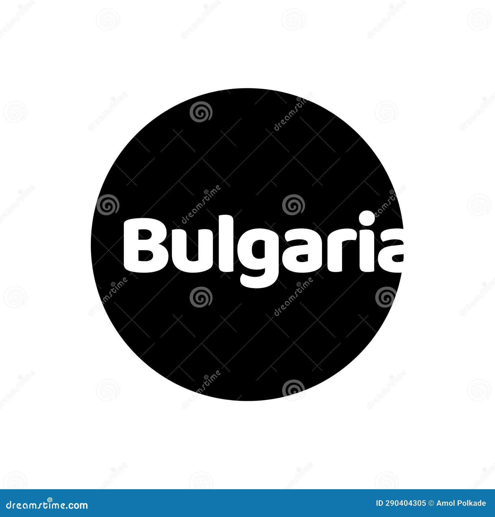 Bulgaria Country Name Typography Art Stock Vector - Illustration of ...