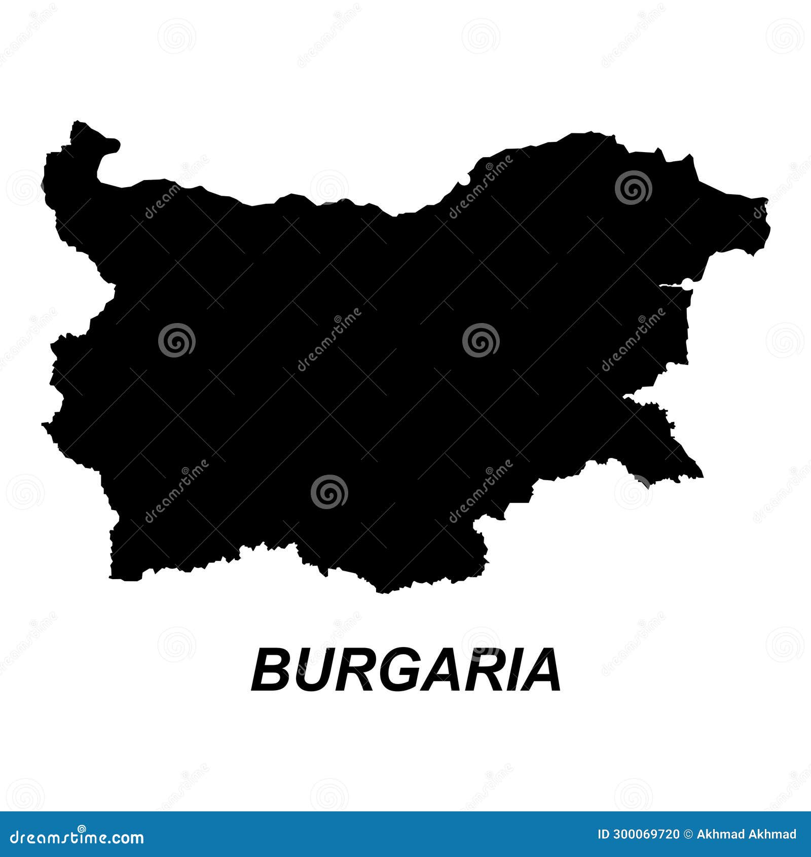 Bulgaria map icon stock vector. Illustration of template - 300069720
