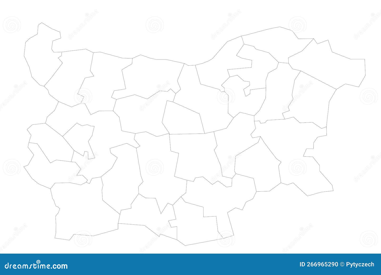 Bulgaria Political Map of Administrative Divisions Stock Illustration ...