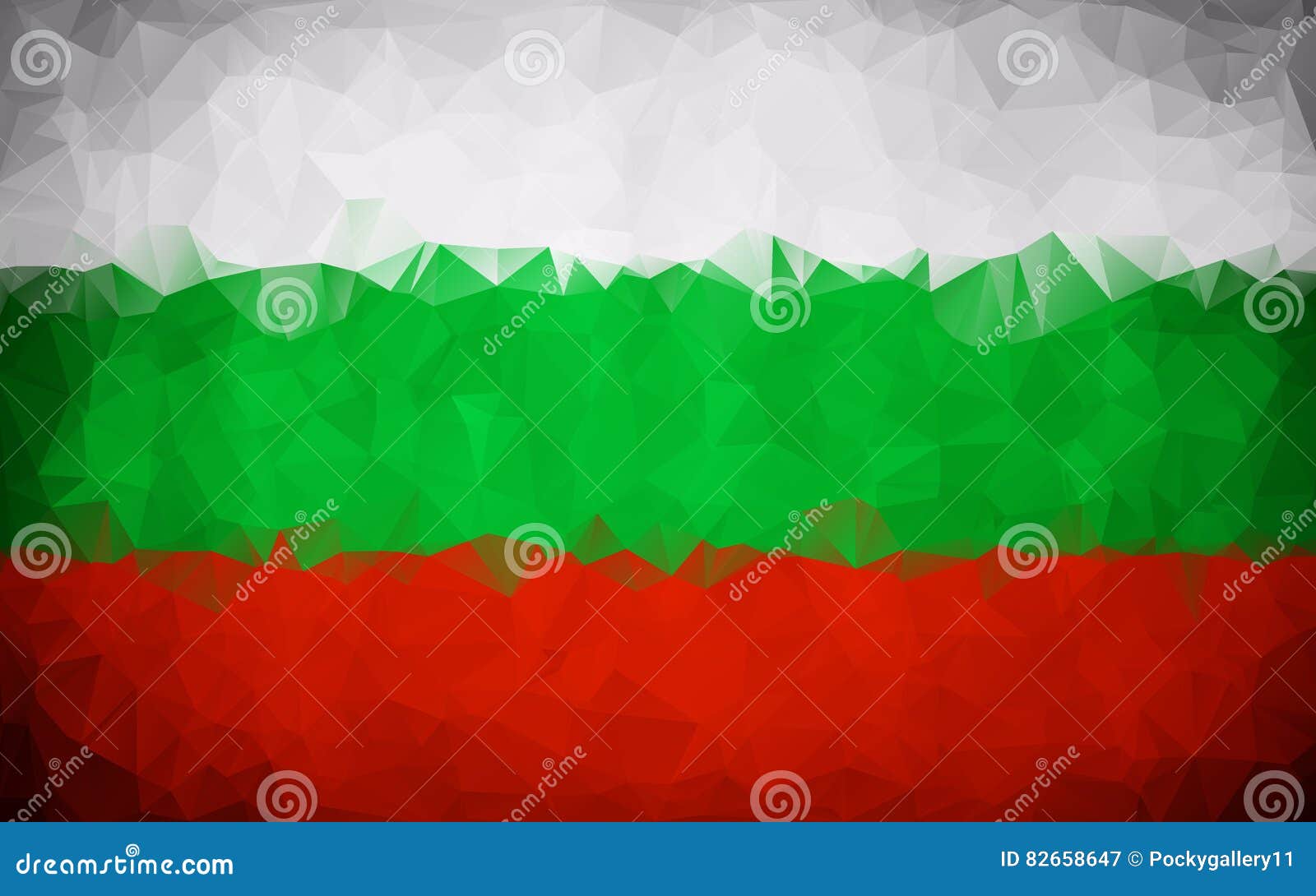 Bulgaria Polygon Flag Texture Stock Vector - Illustration of country ...