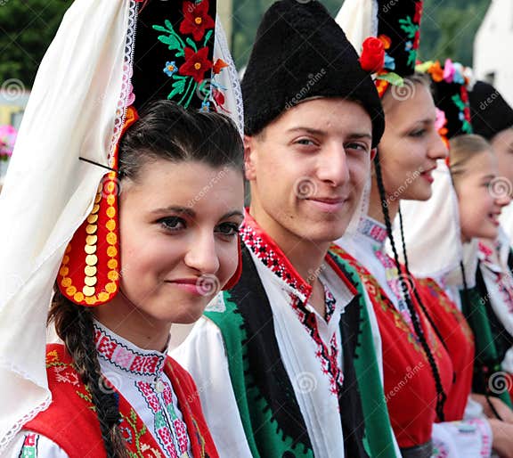 Bulgaria Traditional Folk Group Editorial Photography - Image of region ...