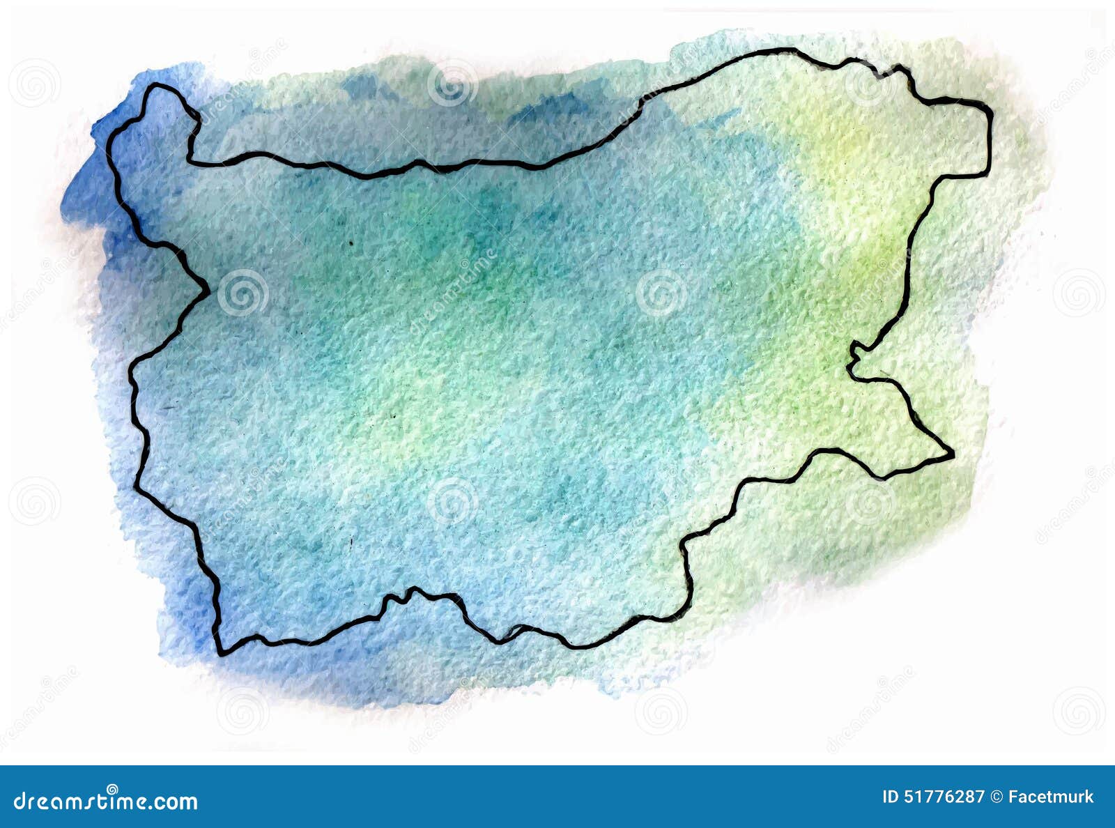 Bulgaria Vector Map Illustration Stock Vector - Illustration of ...