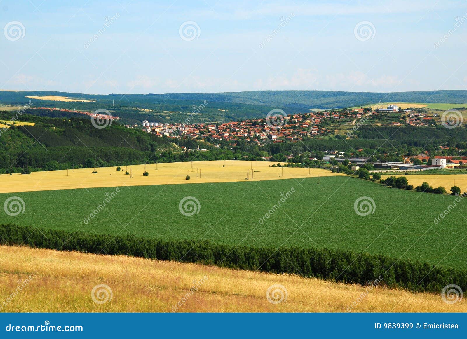 Bulgaria village landscape stock image. Image of bulgarian - 9839399