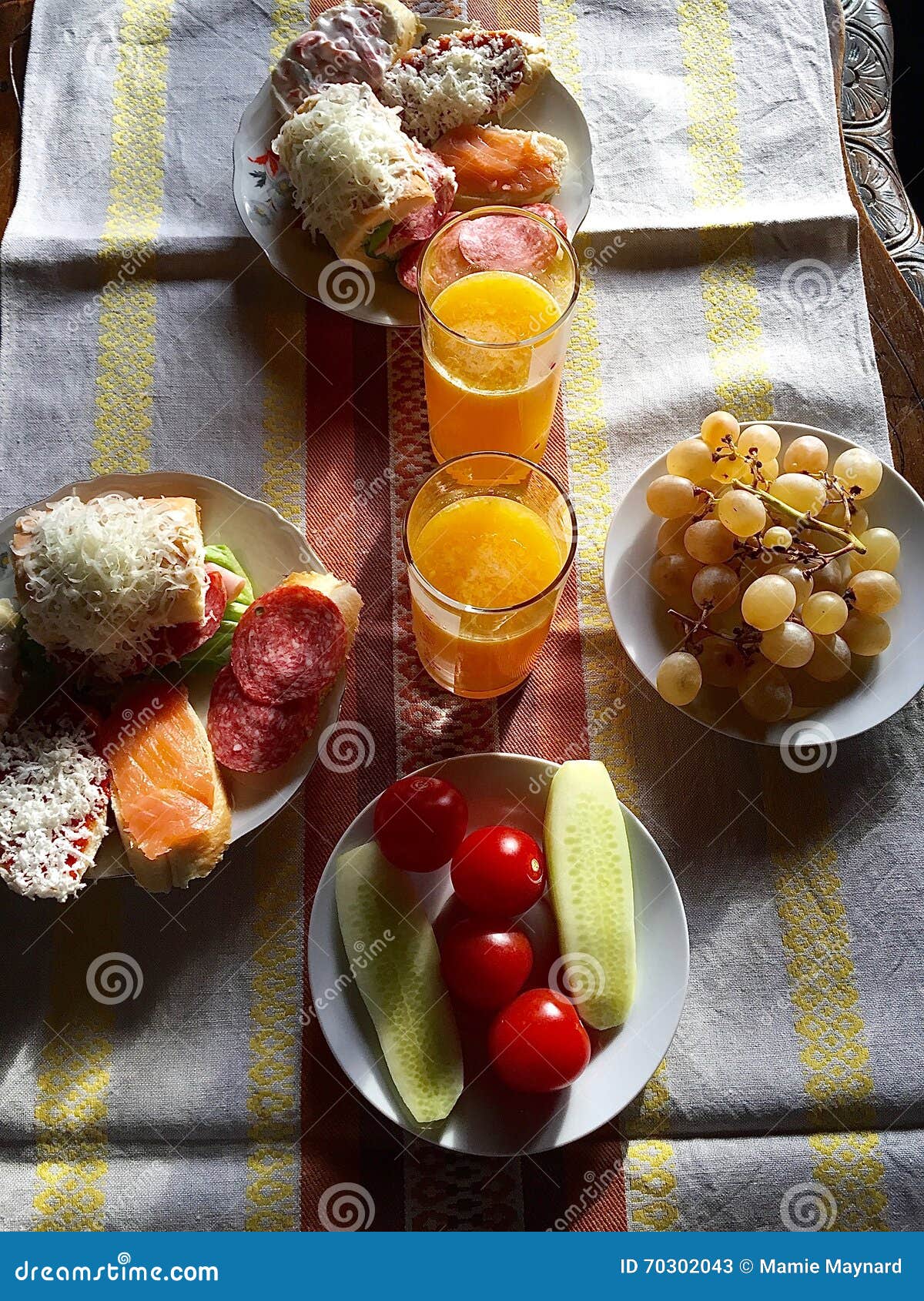 Bulgarian Breakfast stock image. Image of tableware, flatware - 70302043