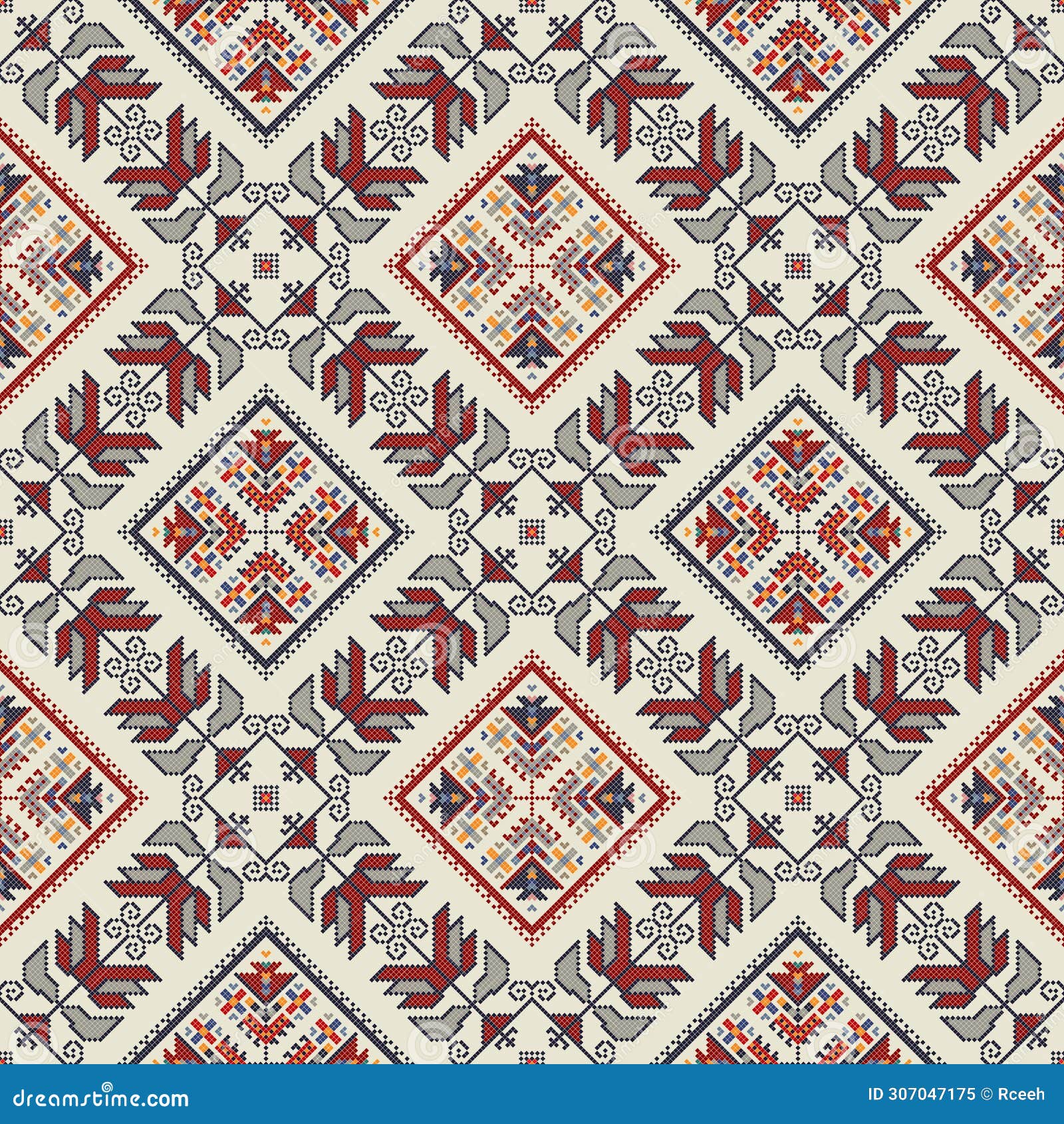 Bulgarian Embroidery Pattern 33 Stock Vector - Illustration of vector ...