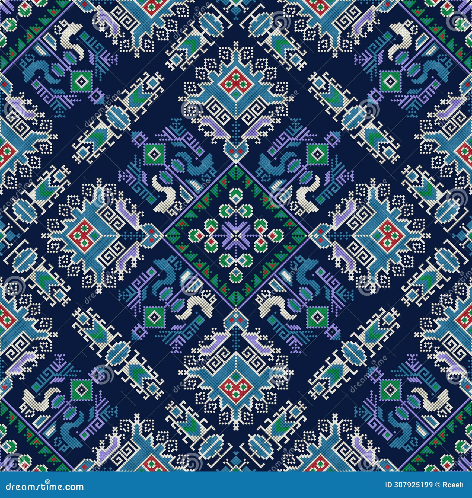 Bulgarian Embroidery Pattern 91 Stock Vector - Illustration of ornate ...