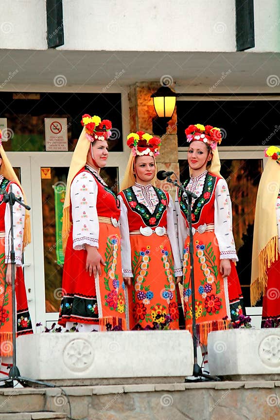 Bulgarian folklore singers editorial photography. Image of performing ...