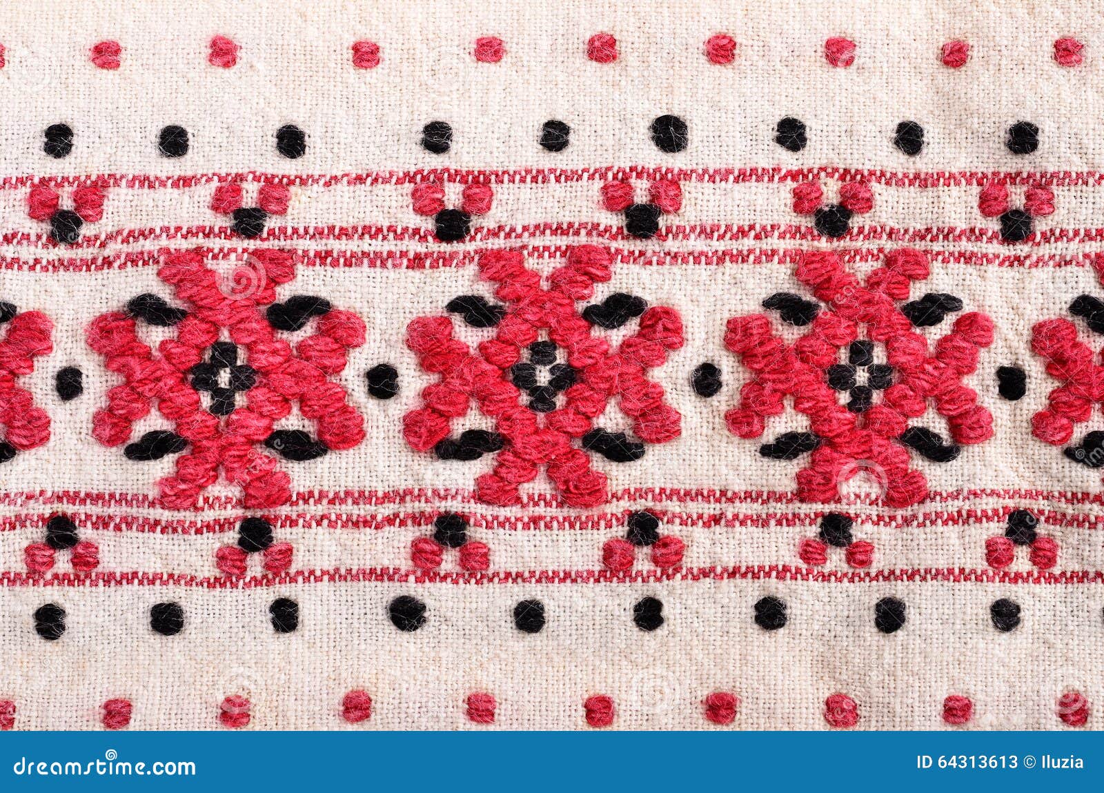 Bulgarian hand embroidery stock image. Image of sewn - 64313613