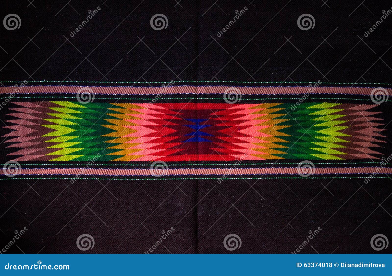 Bulgarian Hand-made Rag-carpets, Different Colors, Detail Stock Photo ...