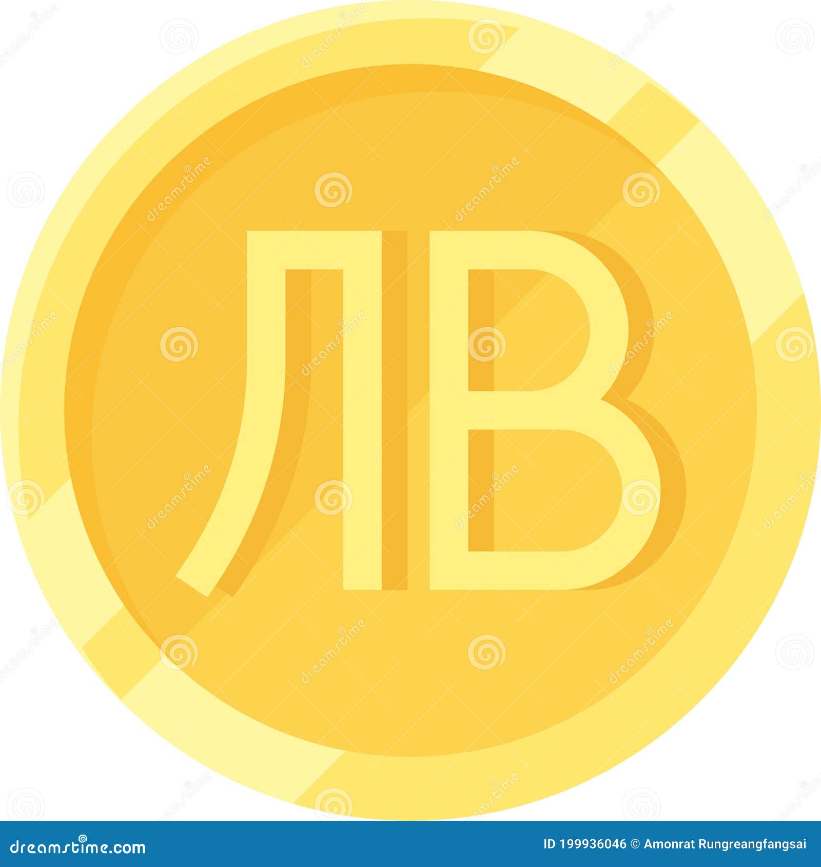 Bulgarian Lev Coin Icon, Currency of Bulgaria Stock Vector ...