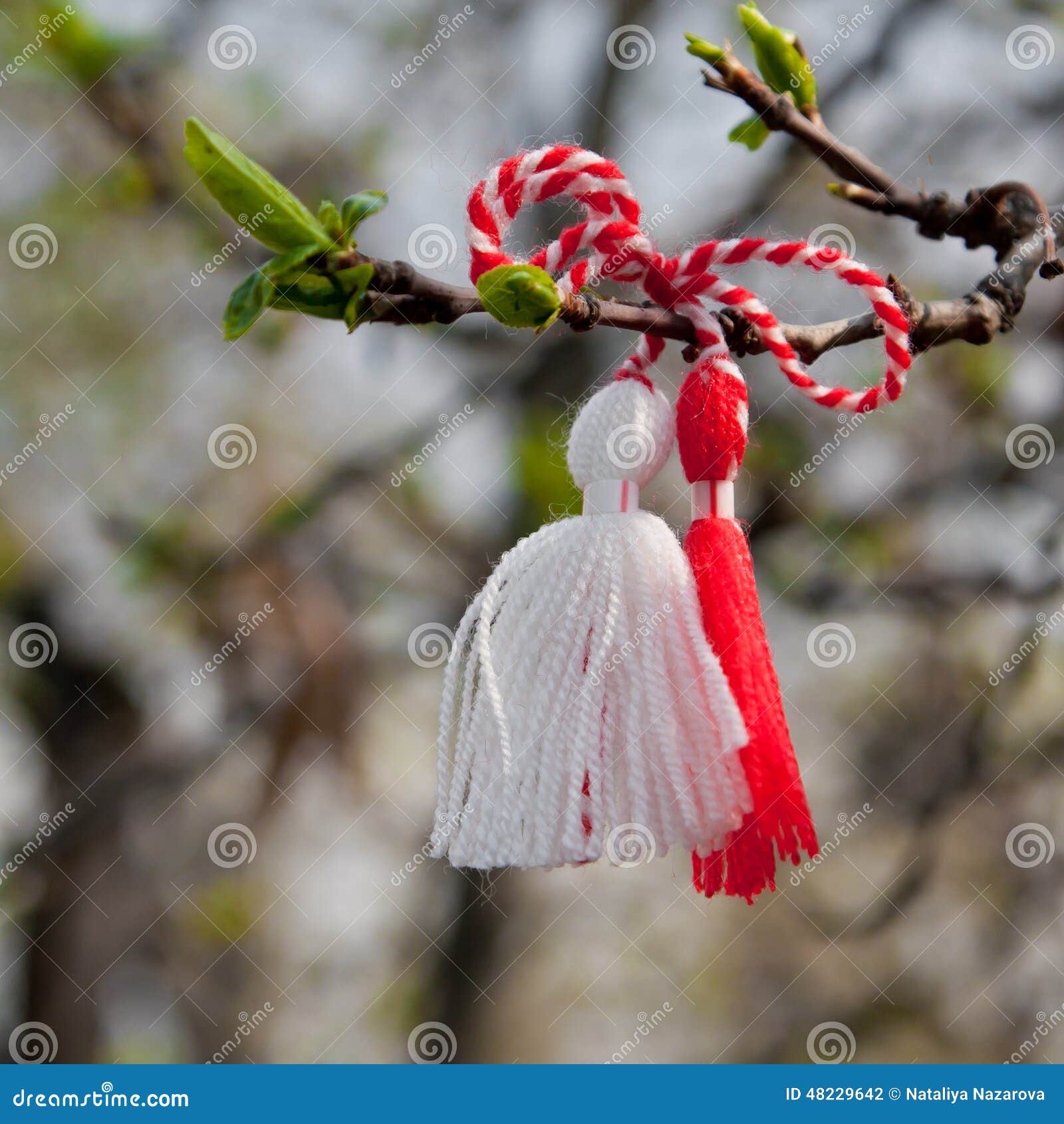 Bulgarian Martenitsa stock photo. Image of chestita, sign - 48229642