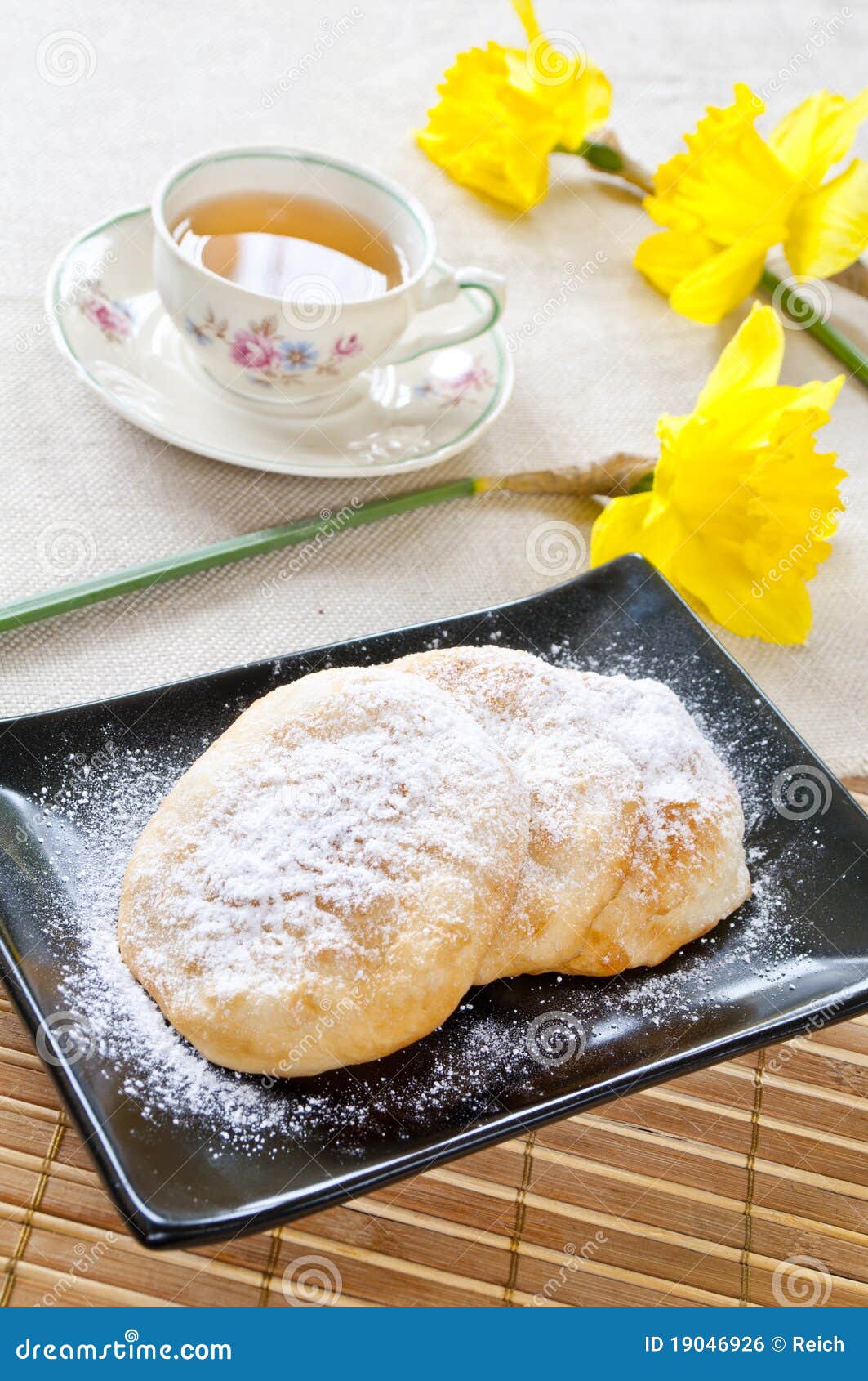 Bulgarian mekitsa stock photo. Image of meal, mekitsa - 19046926
