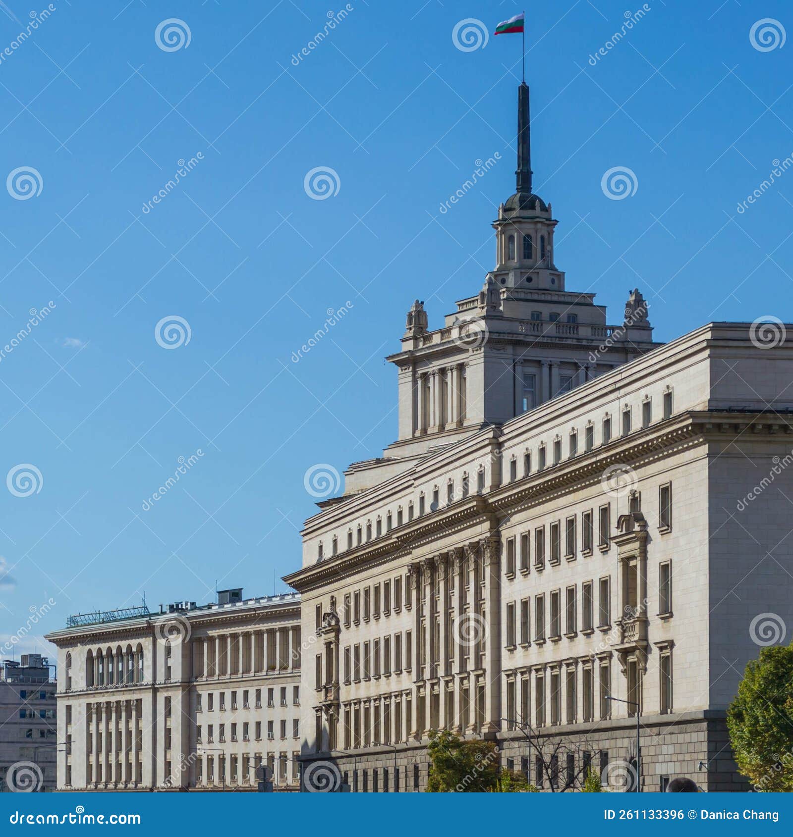 Bulgarian Parliament Building in Sofia Stock Photo - Image of landmark ...
