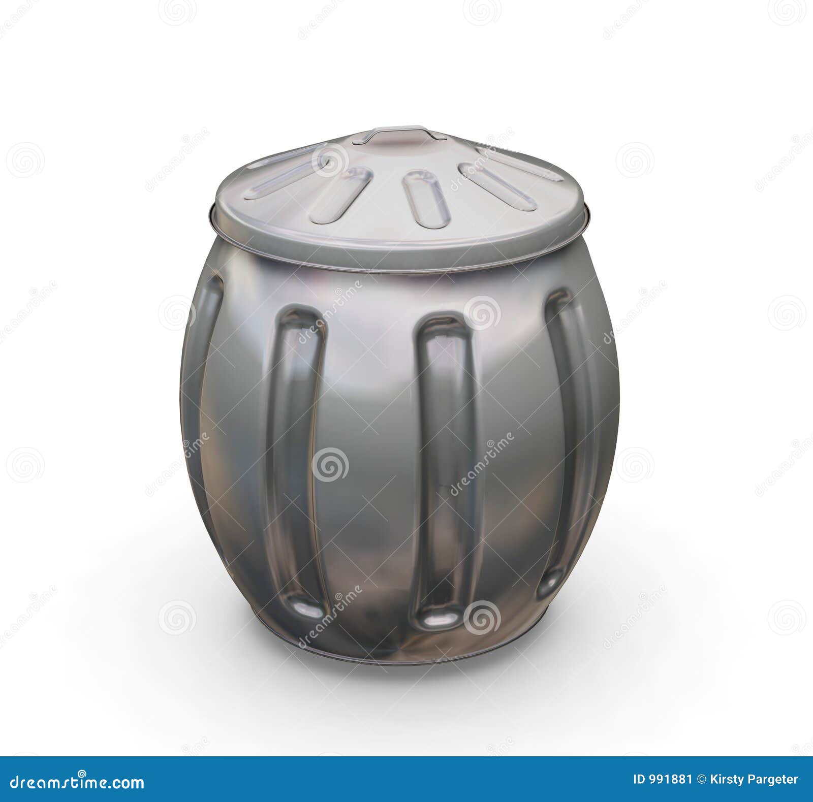 Bulging trash can stock illustration. Illustration of dustbin - 991881