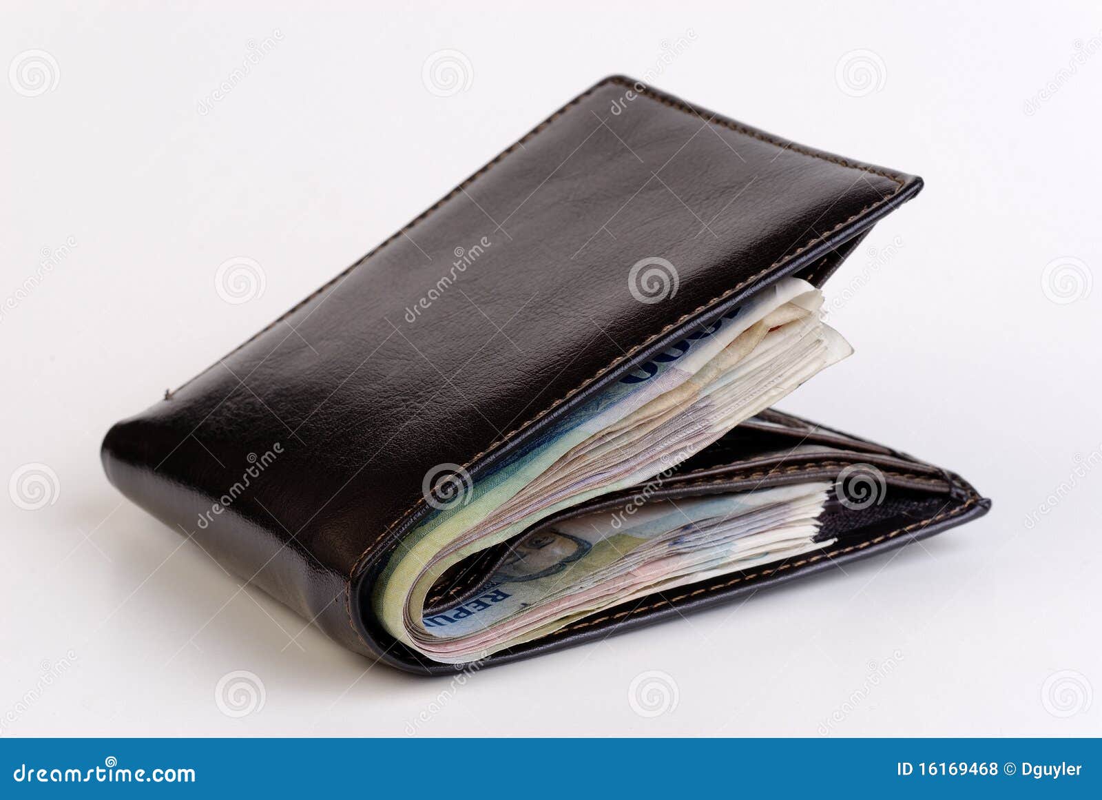 Bulging Wallet stock photo. Image of money, currency - 16169468