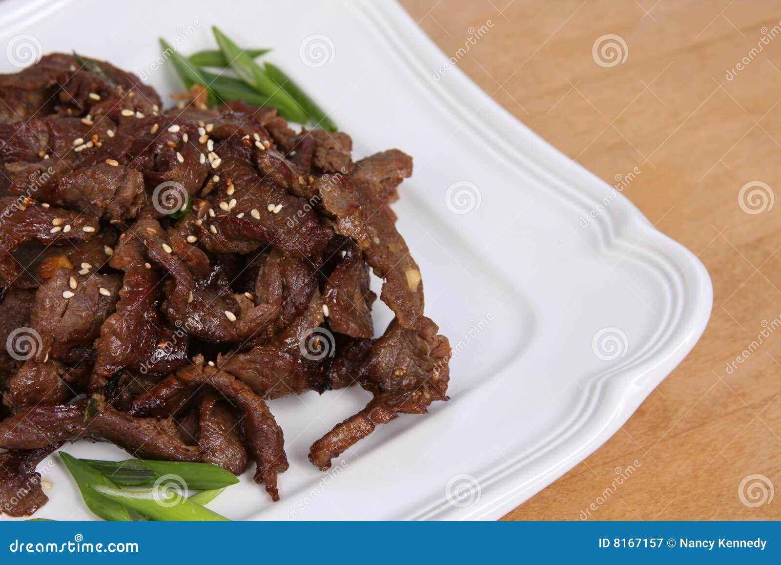 Bulgogi stock image. Image of bulgogi, scallions, cooked - 8167157