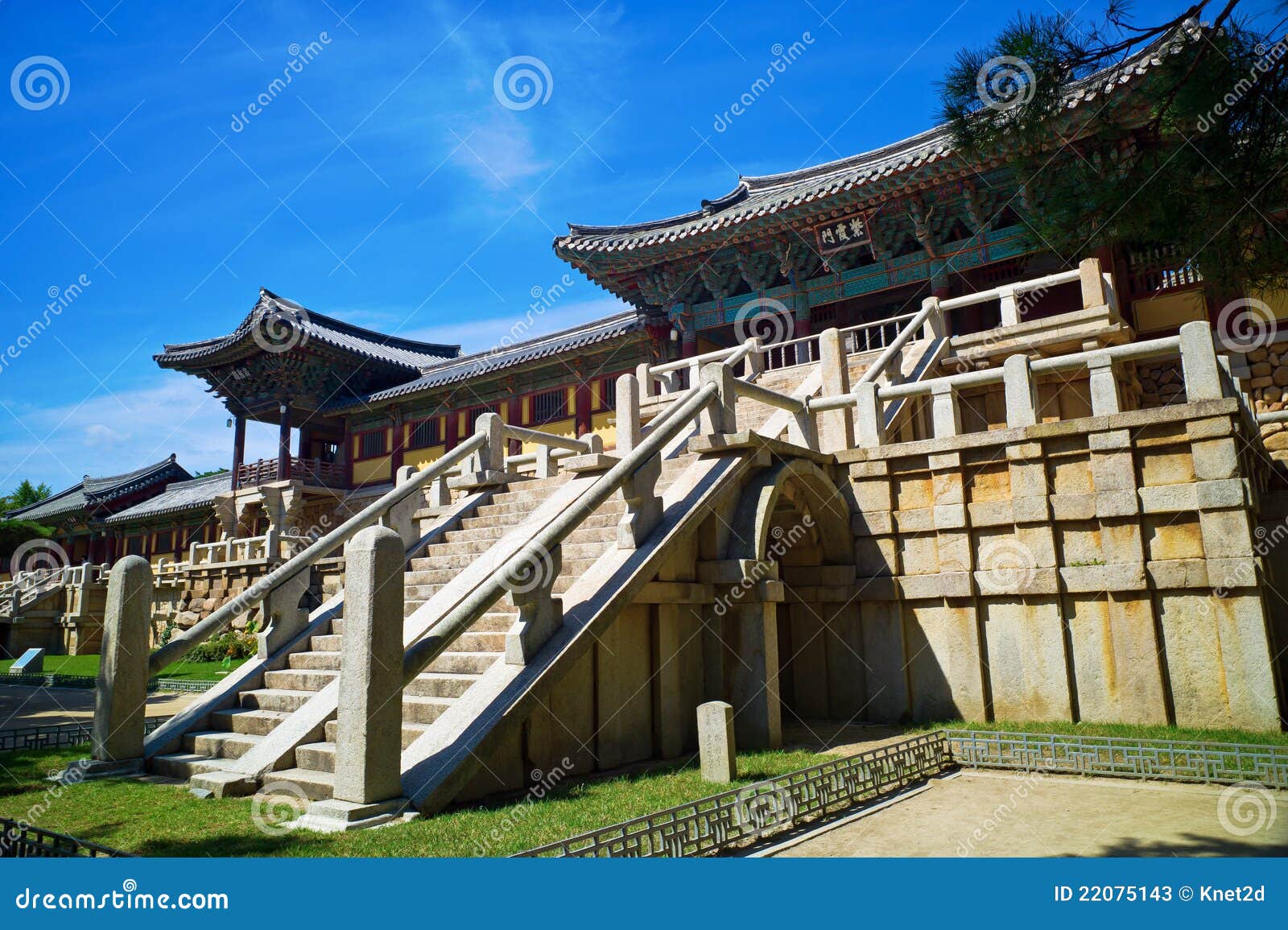 Bulguksa Temple in South Korea Stock Image - Image of daylight ...