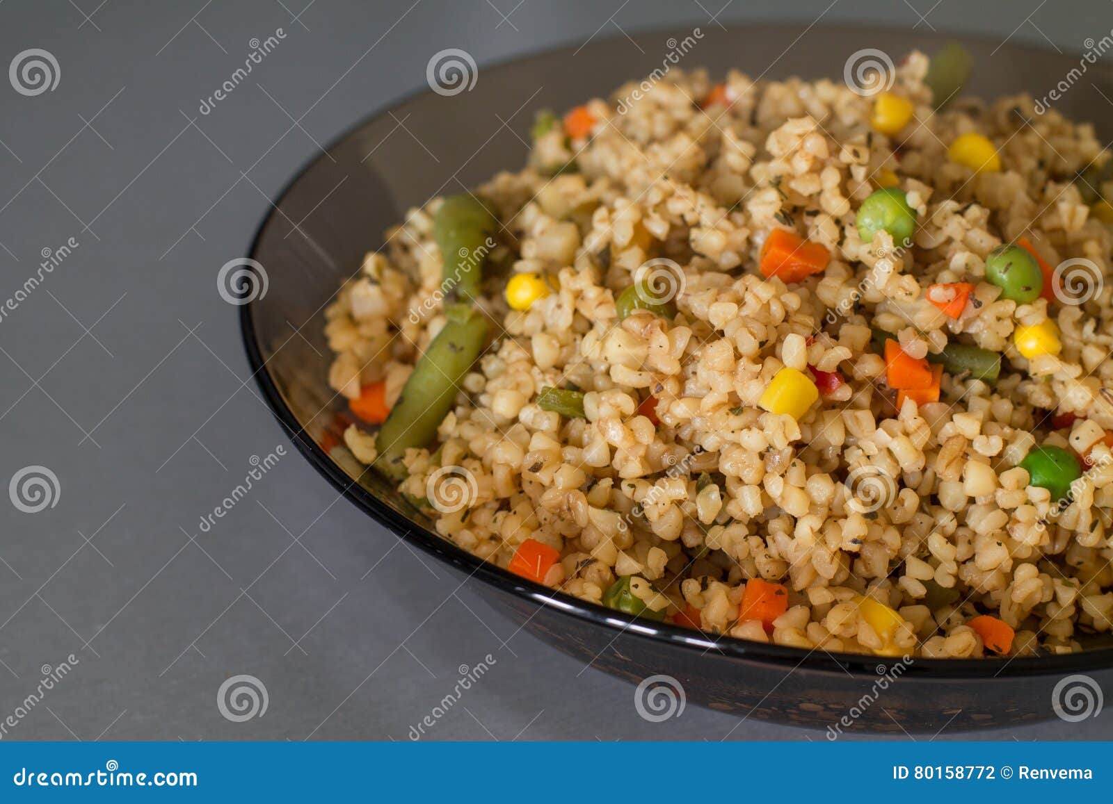 Bulgur with Different Vegetables Stock Photo - Image of meal, eastern ...