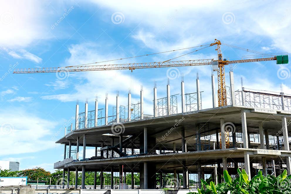 Buliding Constrution Project Work for Bulid Stock Photo - Image of ...