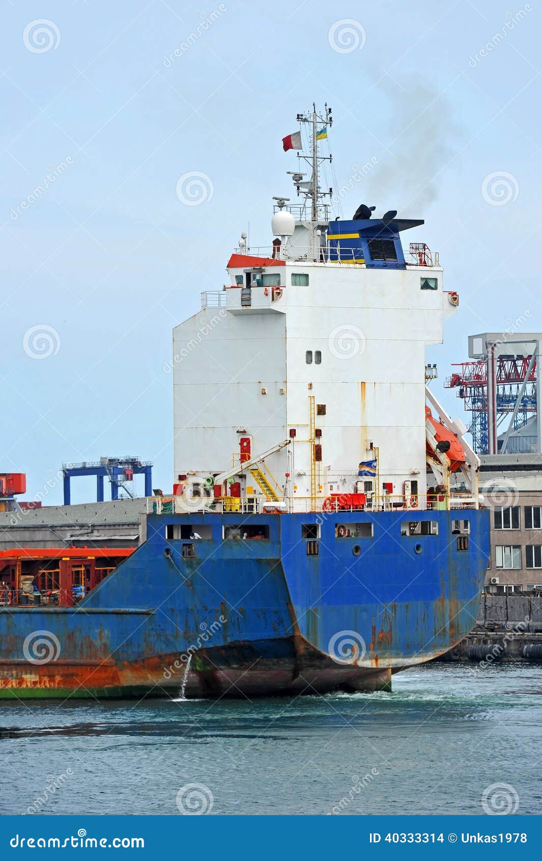 Bulk cargo ship stock photo. Image of logistic, bulker - 40333314