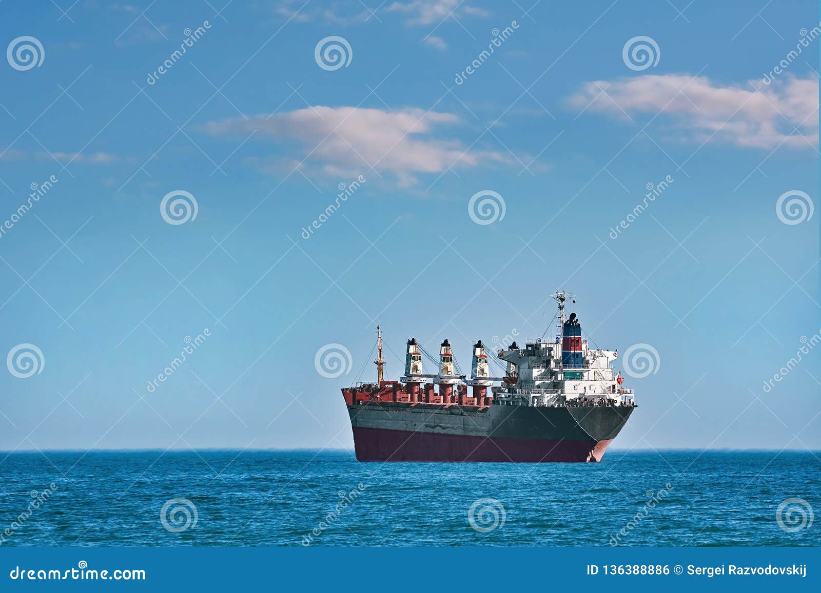 Bulk Carrier Ship stock photo. Image of boat, carrier - 136388886