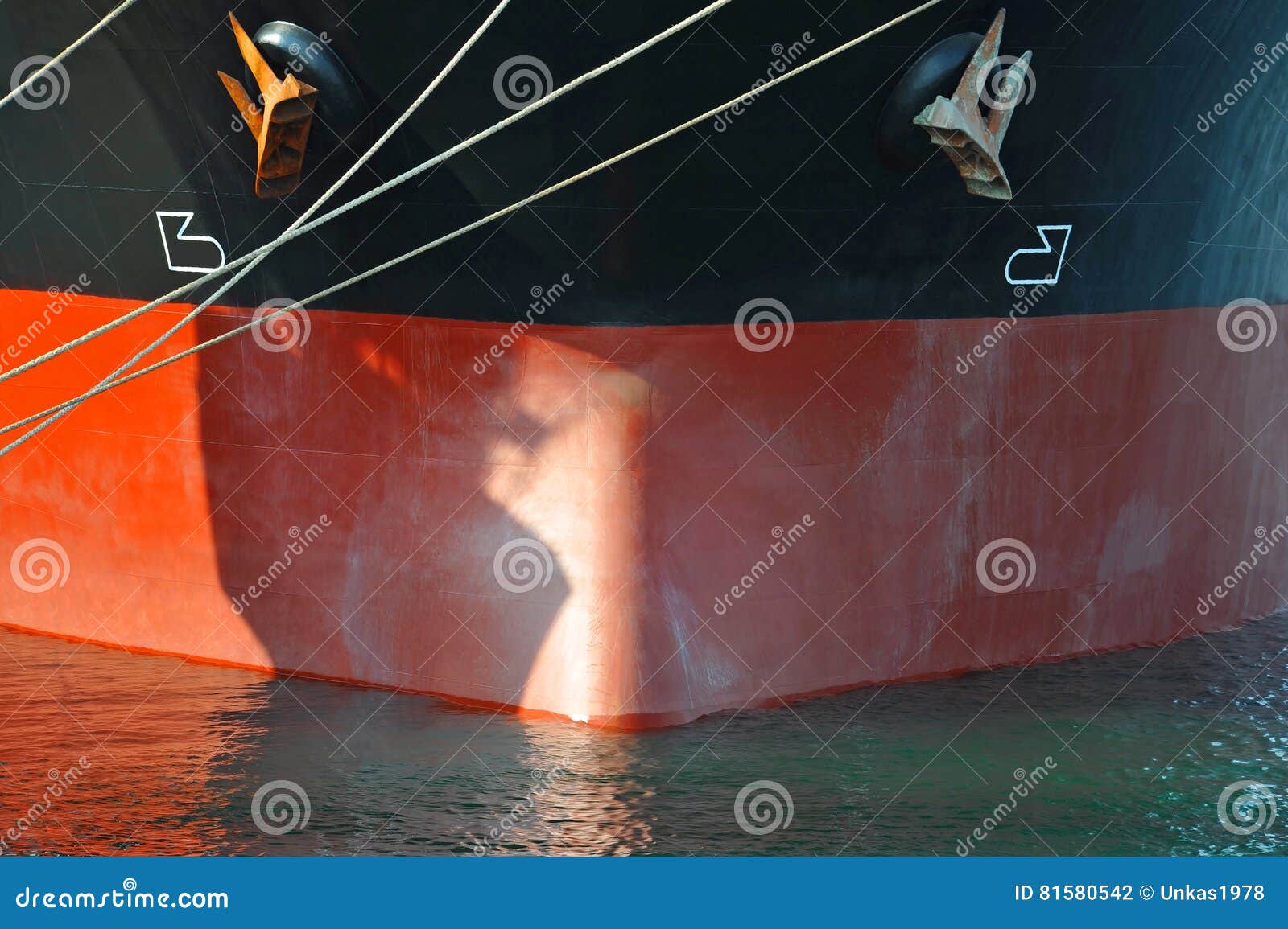 Bulk carrier ship bow stock photo. Image of logistics - 81580542