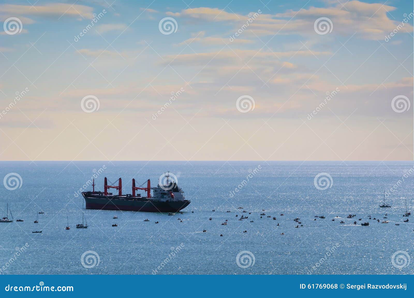 Bulk Carrier Ship stock photo. Image of water, large - 61769068