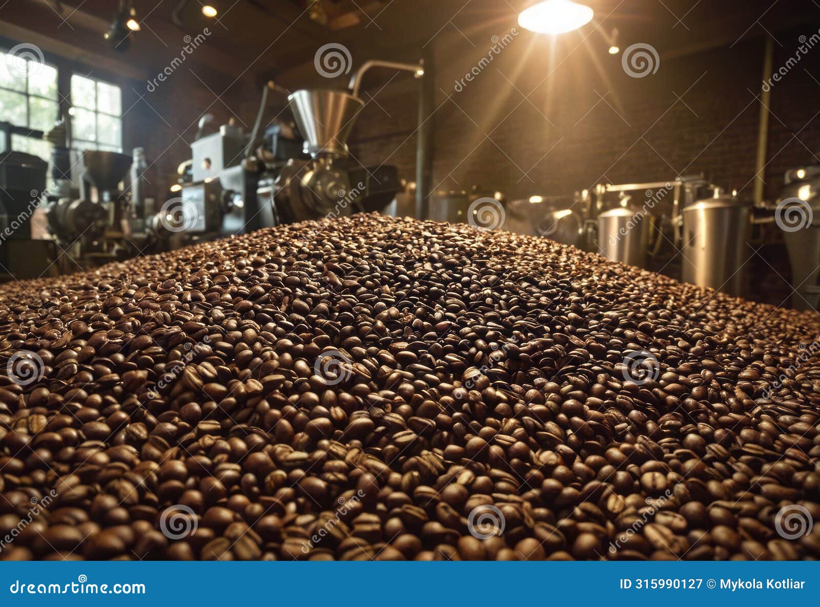 Bulk Coffee Beans Ready for Roasting Stock Image - Image of beans ...