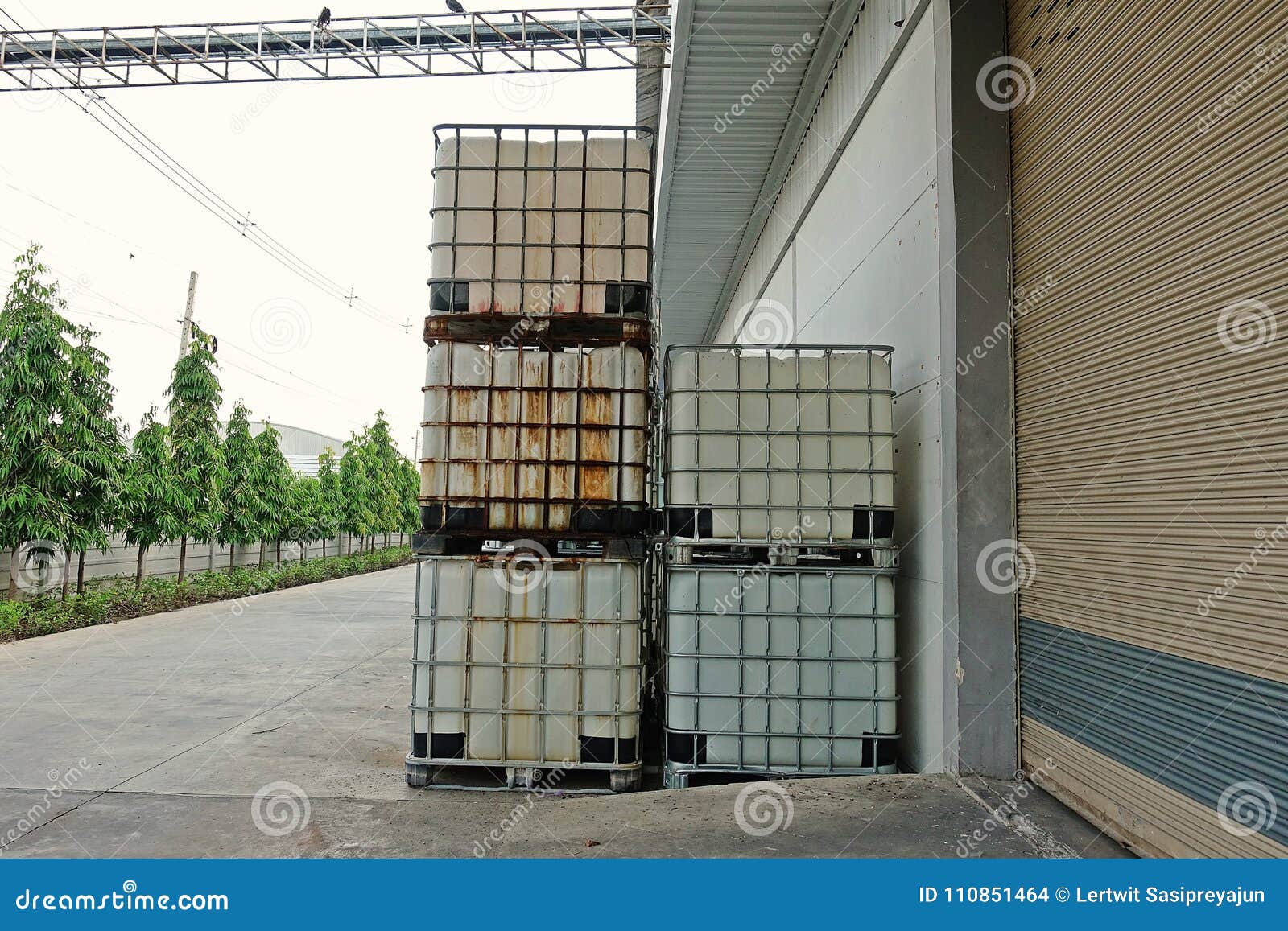 Bulk container for liquid stock photo. Image of isolated - 110851464