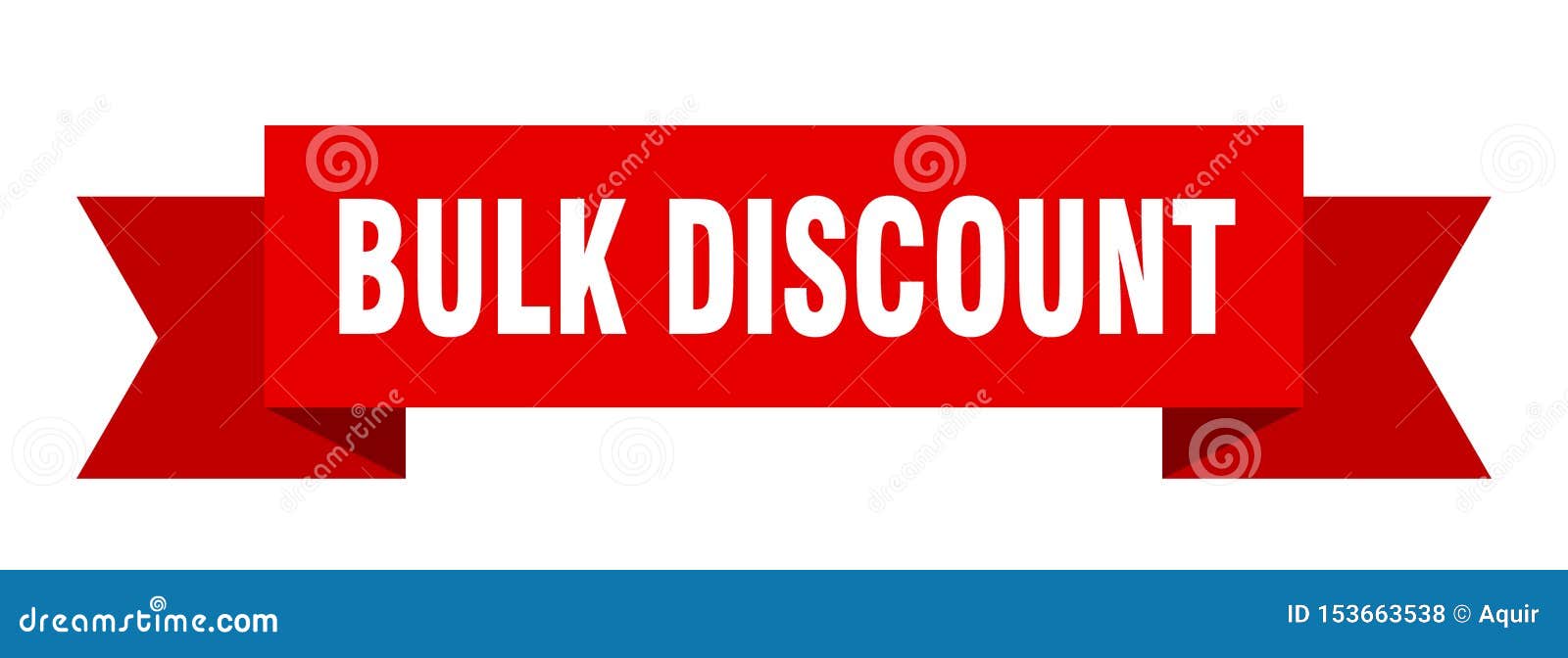 Bulk discount ribbon. stock vector. Illustration of vignette - 153663538