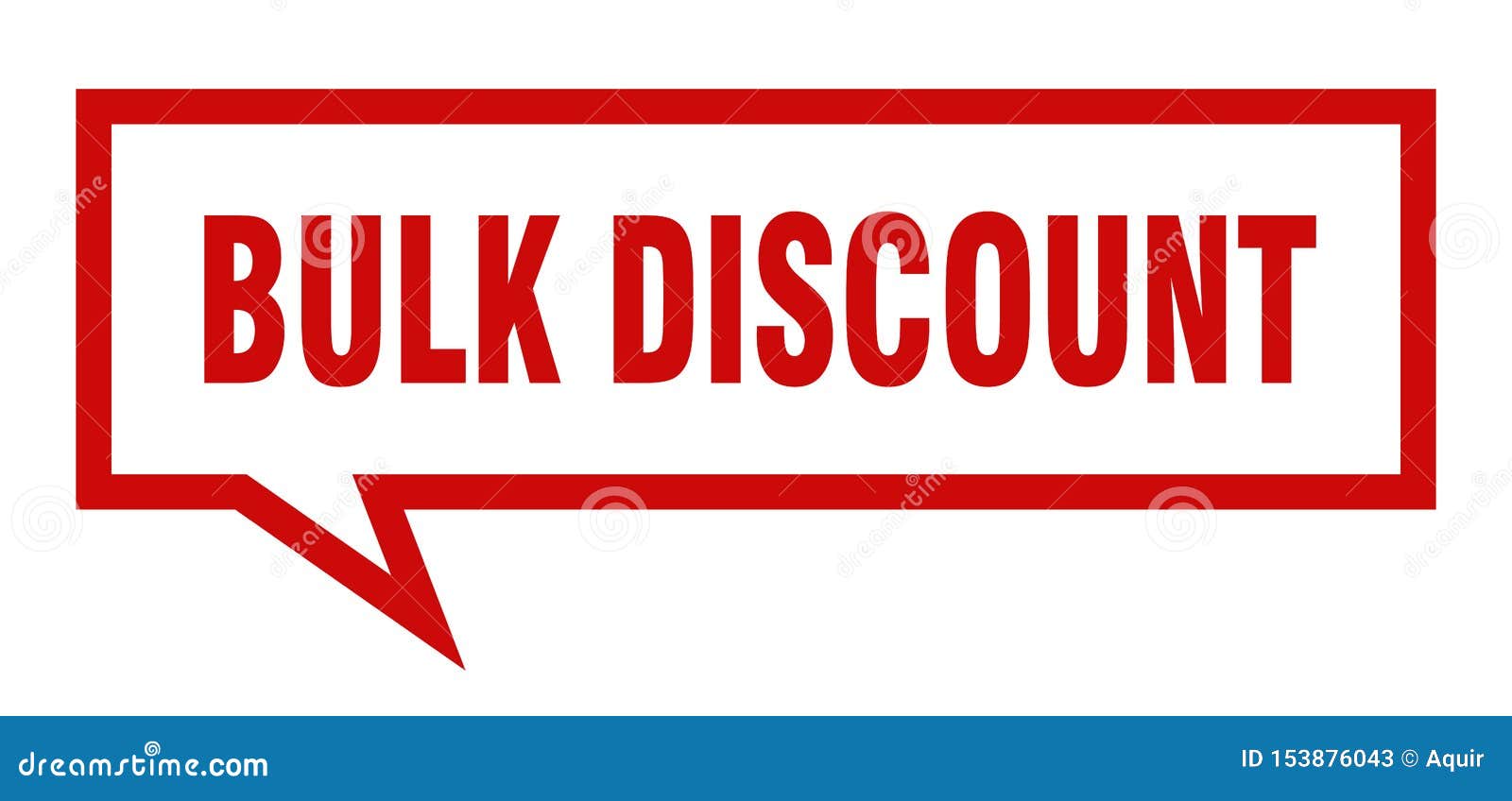 Bulk Discount Speech Bubble. Stock Vector - Illustration of bubble ...