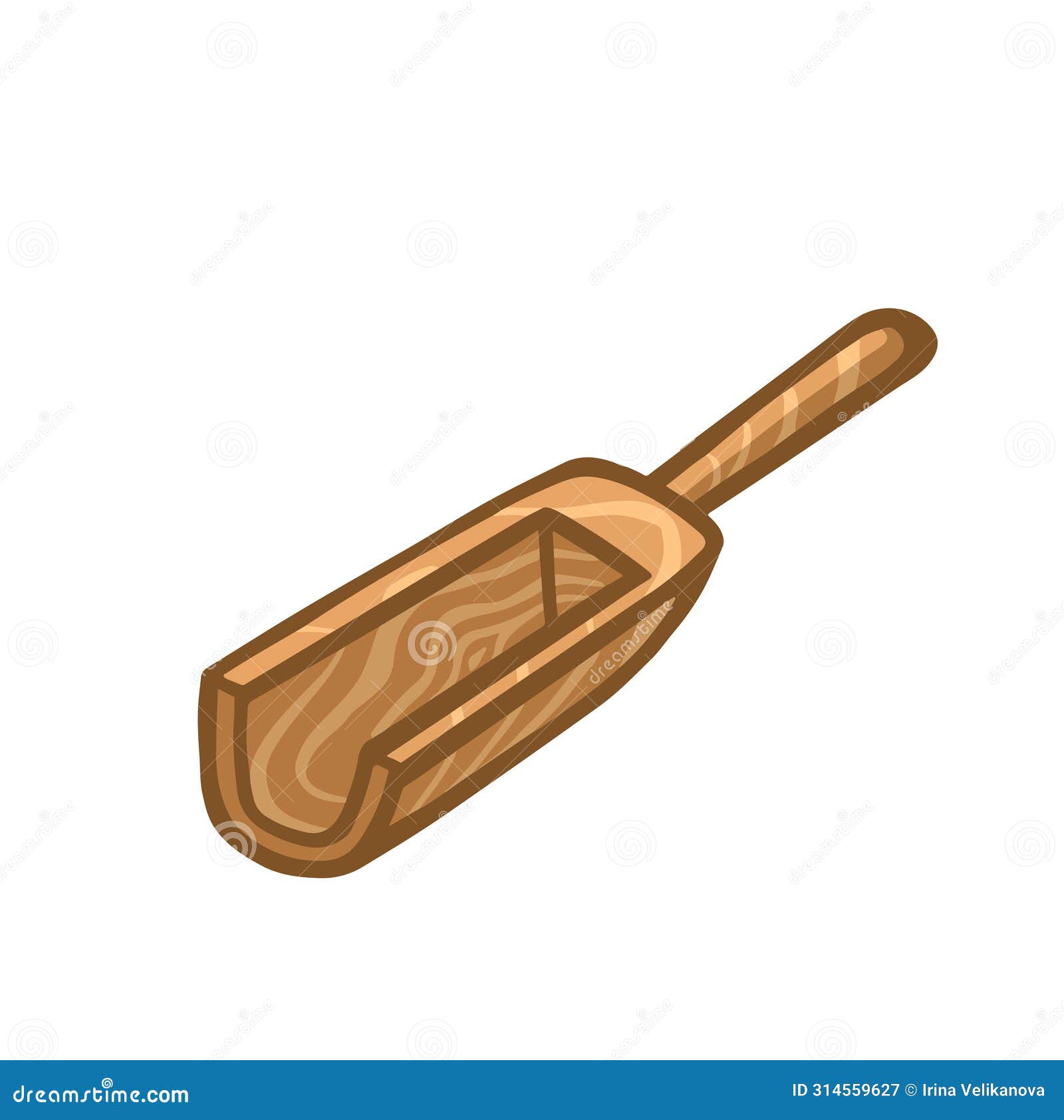 Bulk Food Scoop Empty, Cartoon Style Vector Illustration Stock Vector ...