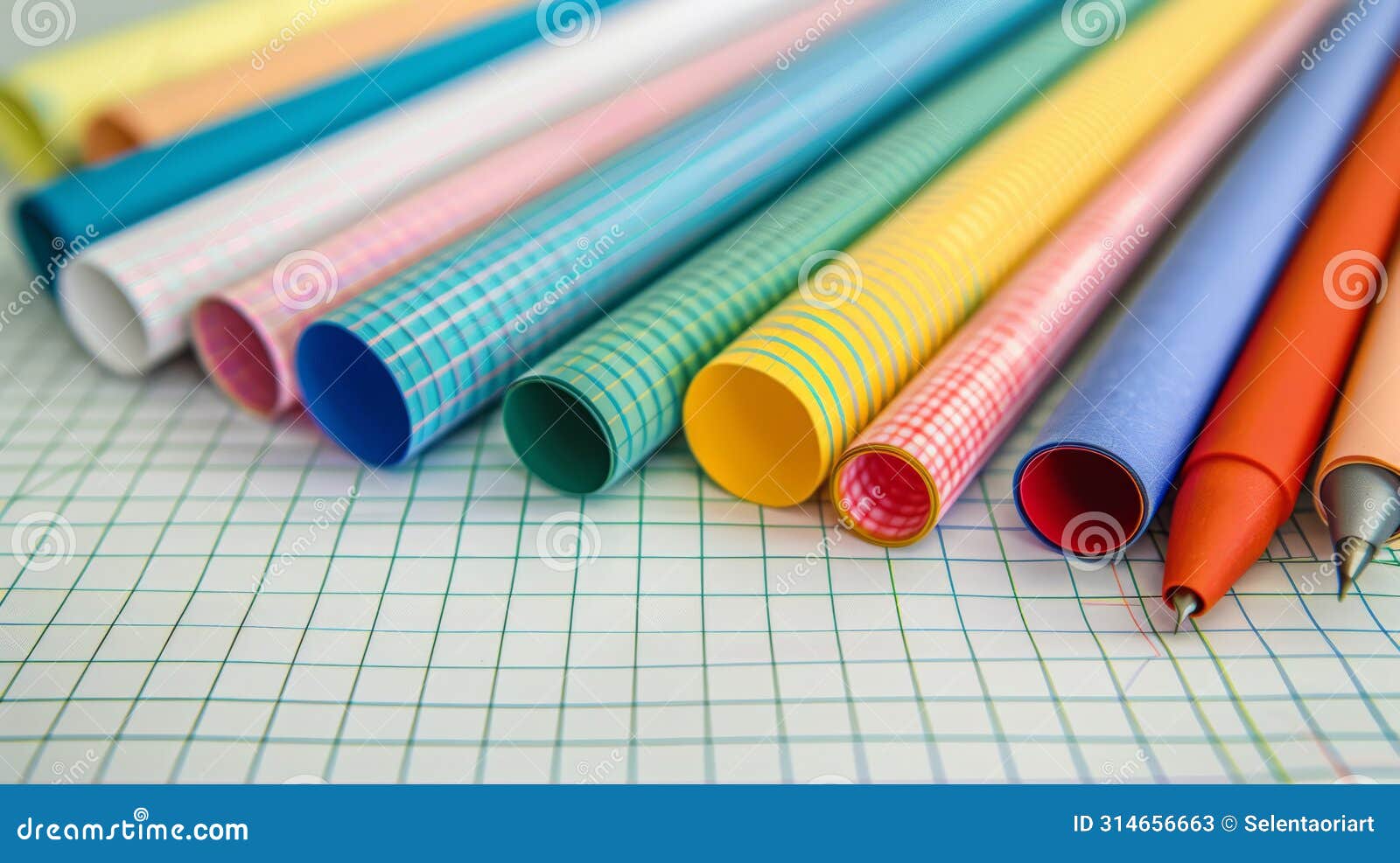 Bulk Graph Paper for Schoolwide Use Stock Illustration - Illustration ...