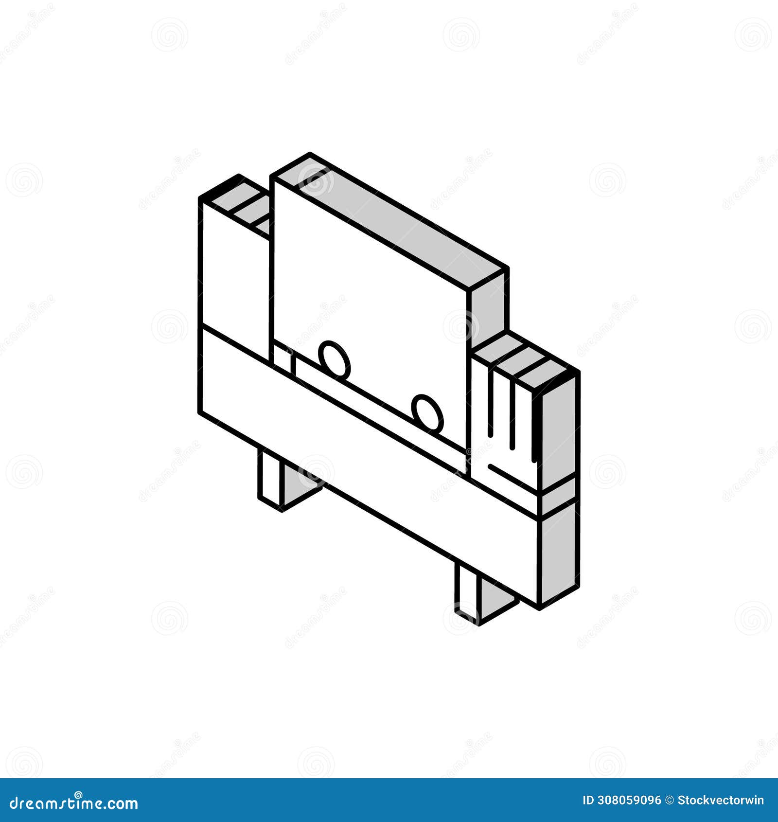 Bulk Handling System Isometric Icon Vector Illustration Stock Vector ...