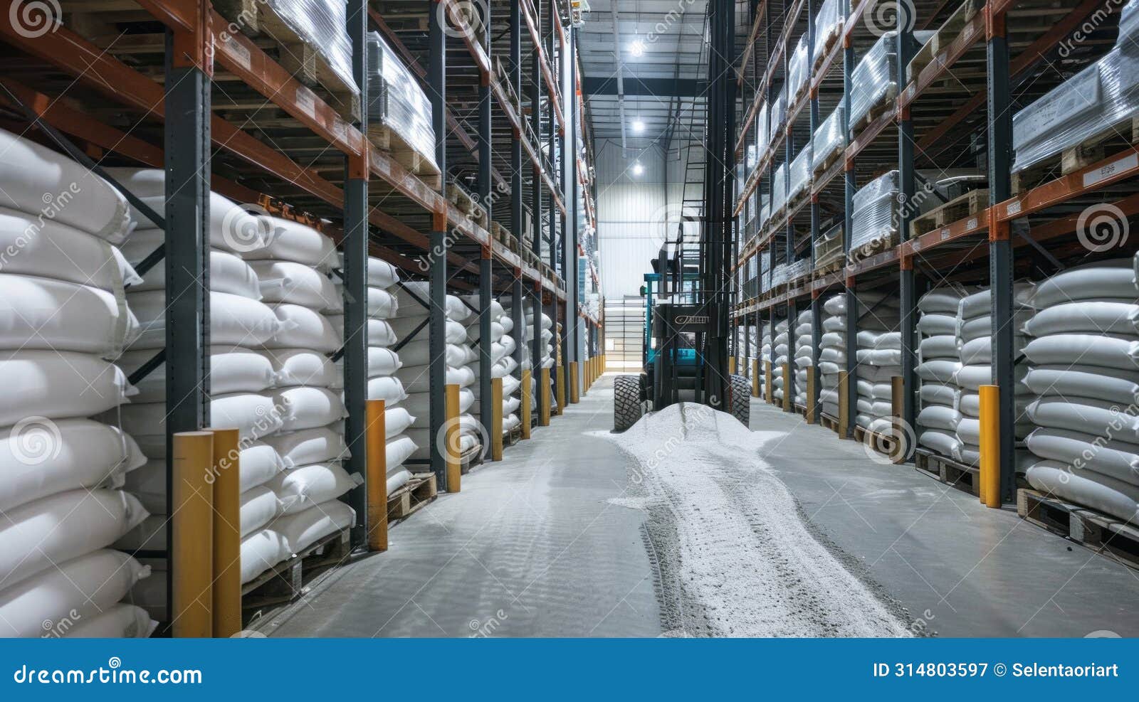Bulk Material Dry Warehouse Stock Illustration - Illustration of ...