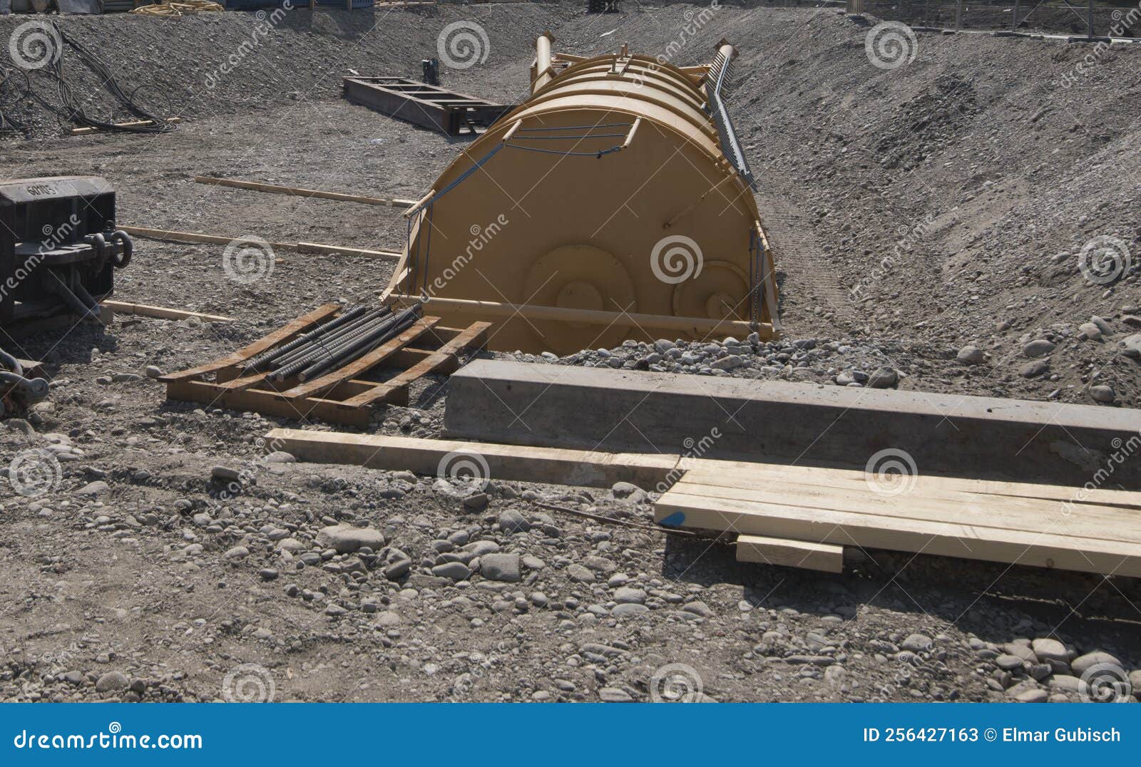 A Bulk Material Silo for Storing Sand Stock Image - Image of material ...