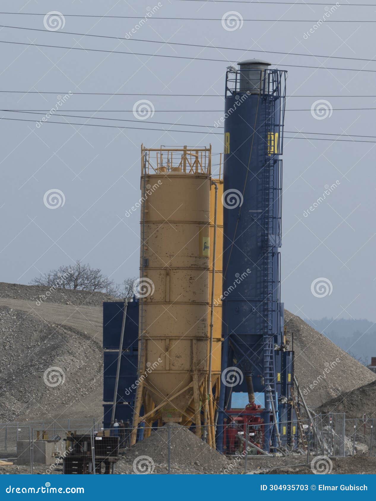A Bulk Material Silo for Storing Sand Editorial Stock Photo - Image of ...