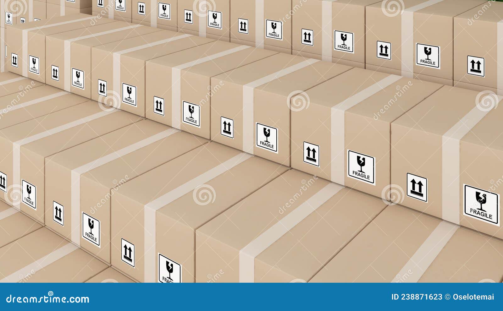 Bulk Parcel Boxes,parcel Delivery Stock Illustration - Illustration of ...