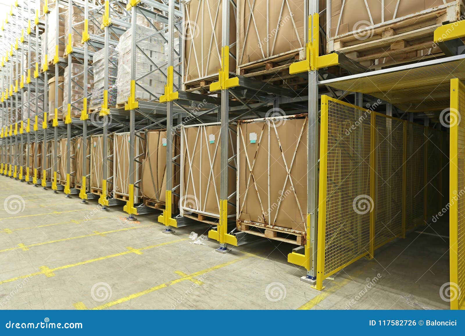 Bulk Warehouse stock photo. Image of retrieval, deep - 117582726