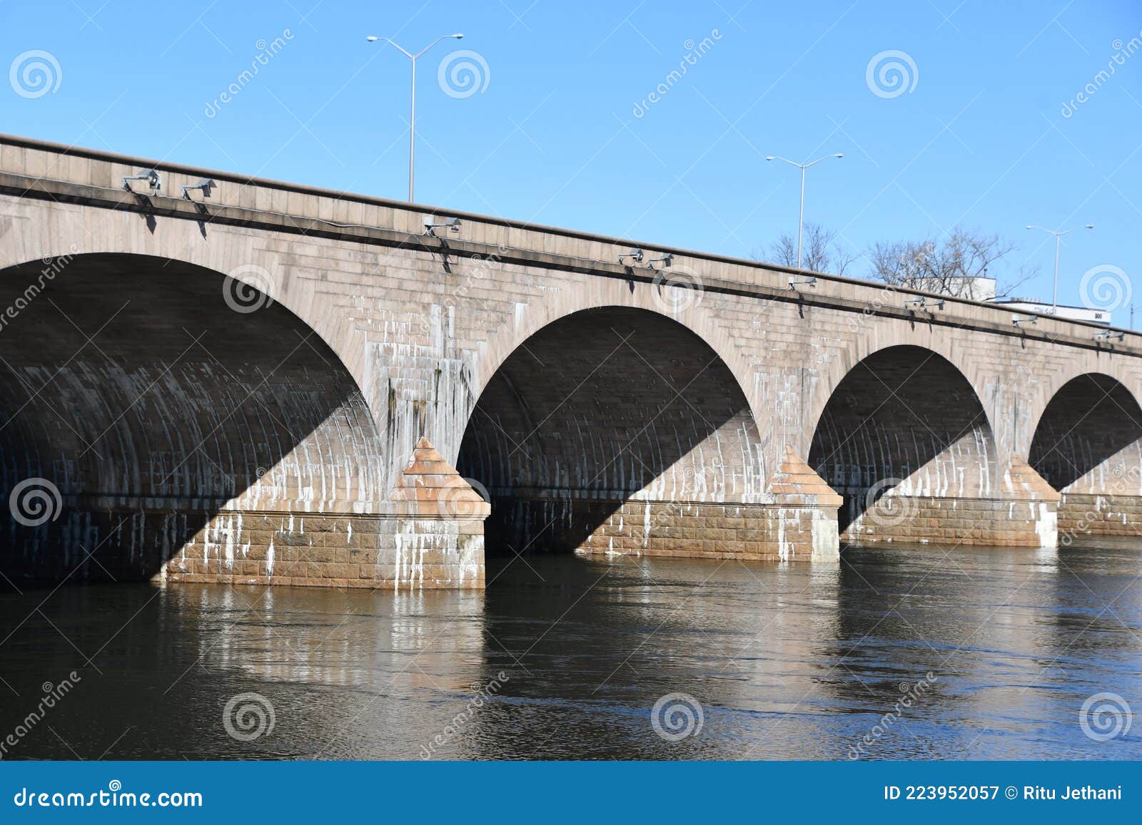 Bulkeley Bridge in Hartford, Connecticut Stock Image - Image of ...